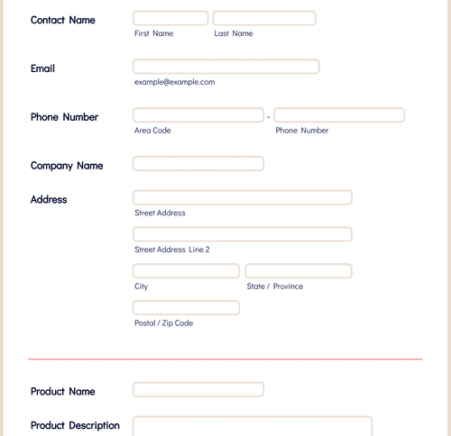 Product Photography Order Form Template | Jotform