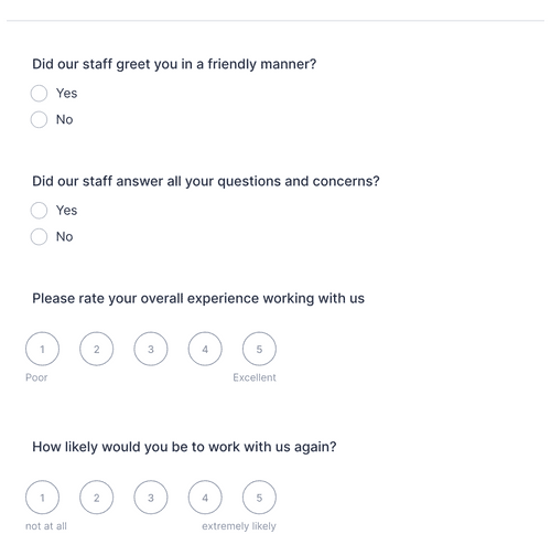Production Feedback Form Template | Jotform