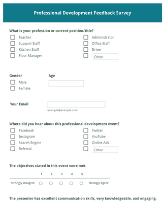 Post Event Feedback Survey Form Template | Jotform