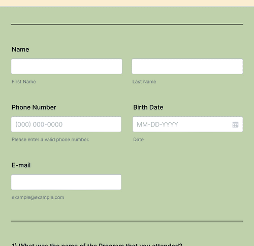Program Satisfaction Survey Form Template | Jotform