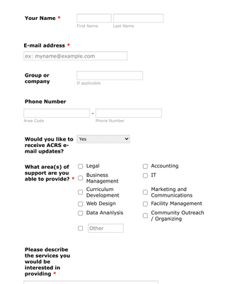 Project-Based Volunteer Form Template | Jotform