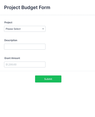 Project Budget Form Template | Jotform