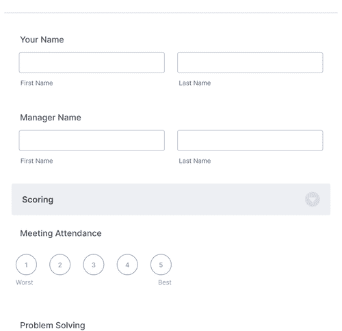 Project Manager Evaluation Form Template | Jotform