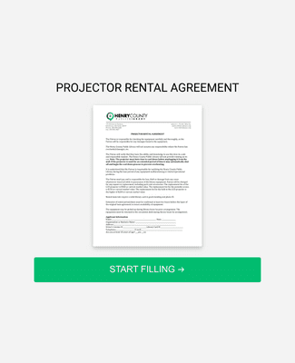 PROJECTOR RENTAL AGREEMENT Form Template | Jotform