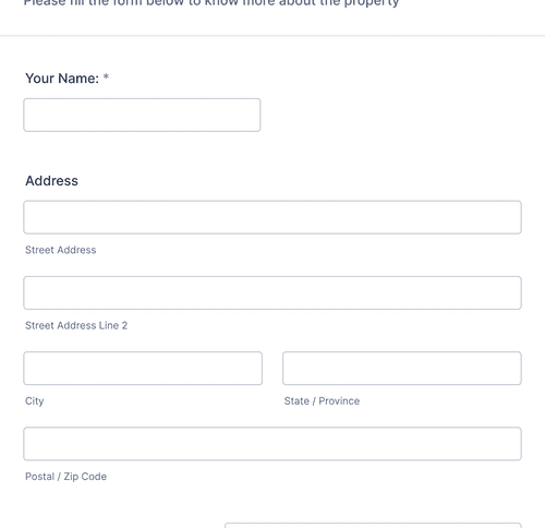 Tenant Info Form Template | Jotform