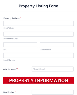 Property Listing Form Template | Jotform