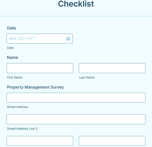 Property Management Survey Form Template | Jotform