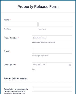 Digital Property Appraisal Form Template | Jotform
