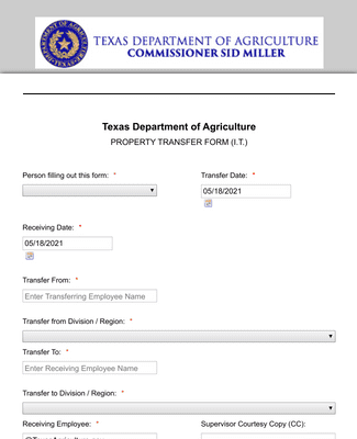 Property Transfer Form Template | Jotform