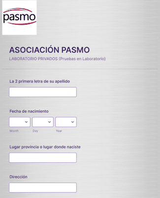 Pruebas VIH Plantilla de formulario | Jotform