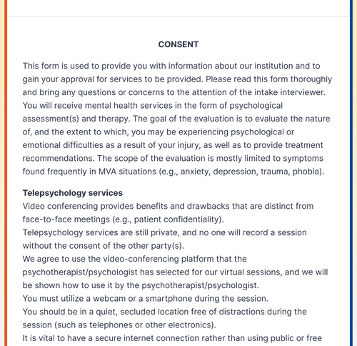 Psychological Assessment Form Template | Jotform