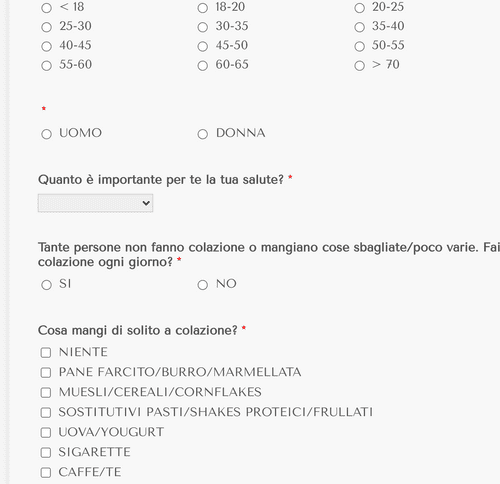 Questionario sul benessere Template Modulo | Jotform