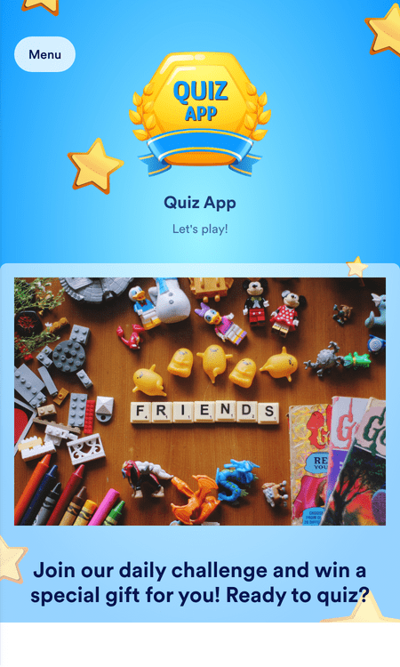 Quiz App Template Jotform
