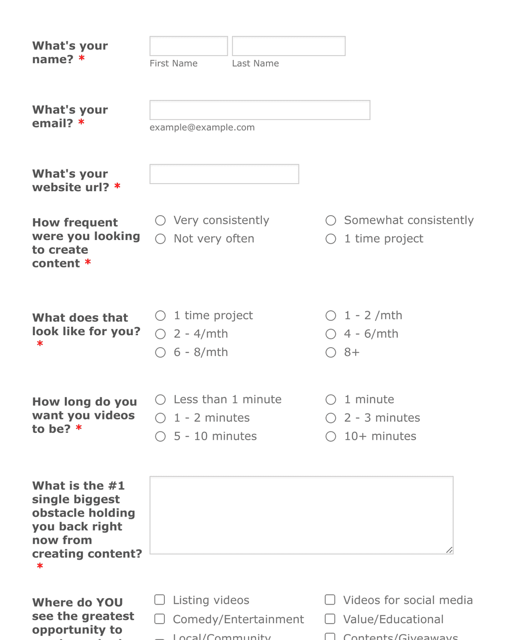 Real Estate Form Template | Jotform