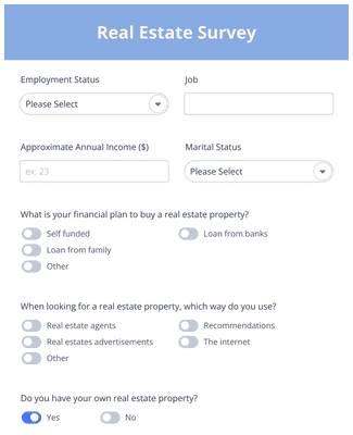 Real Estate Survey Form Template | Jotform