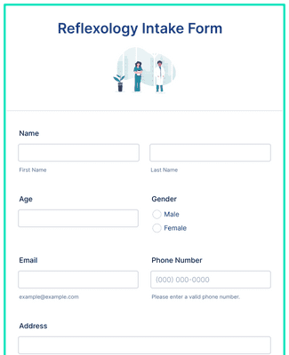 Reflexology Intake Form Template | Jotform