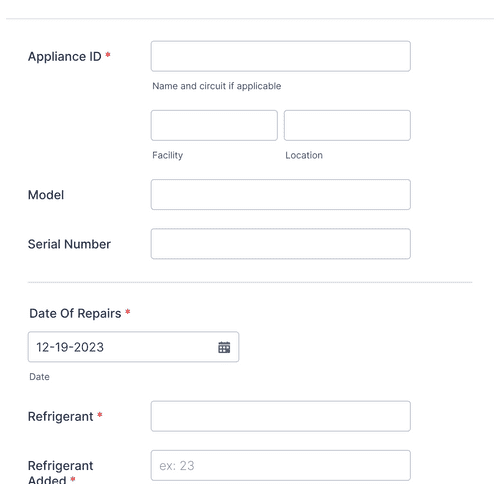 Refrigeration Service Report Form Template | Jotform