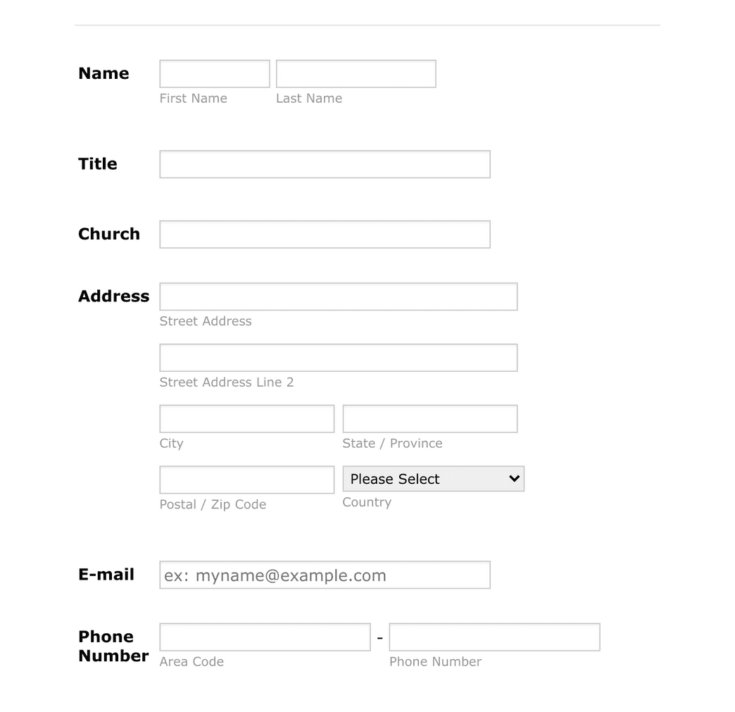 Simple Seminar Contact Form Template | Jotform