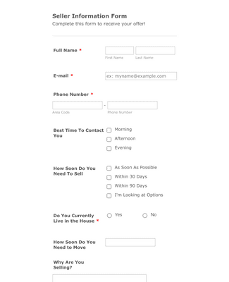 Real Estate Contact Form Template | Jotform