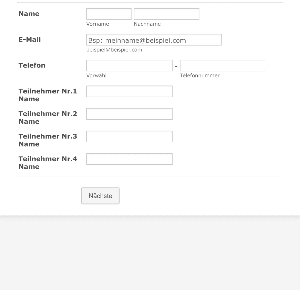 Reiseplan-Formular Formularvorlage | Jotform