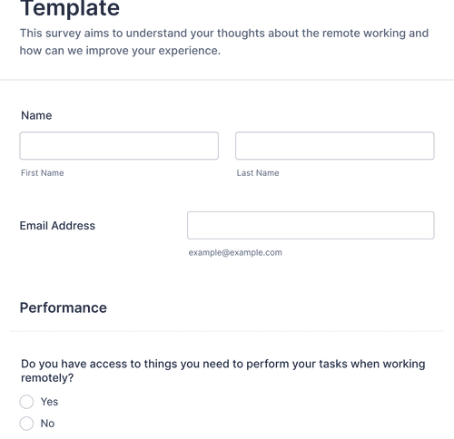 Remote Employee Management Form Template | Jotform