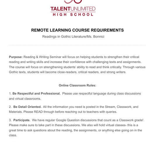 Remote Learning Course Contract Form Template | Jotform