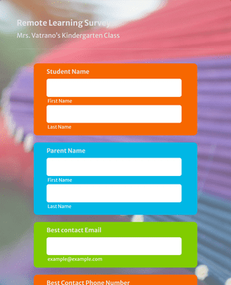 Remote Learning Survey Form Template | Jotform