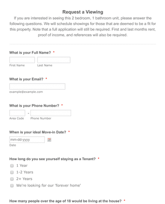 Rental Checklist Form Template | Jotform