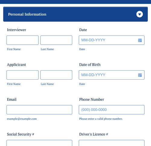 Rental Credit Application Form Template | Jotform