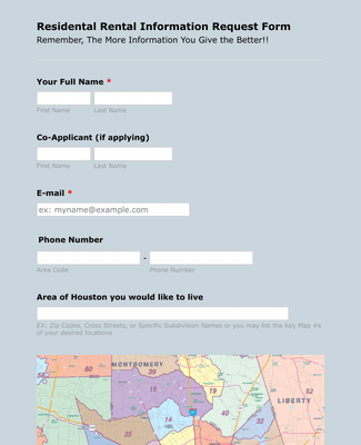 Rental Property Inquiry Form Template | Jotform