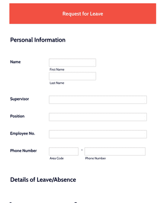 Military Leave Form Template | JotForm