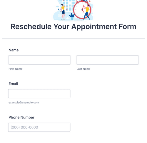 Reschedule Your Appointment Form Template | Jotform