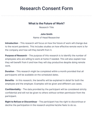 Research Consent Form Template | Jotform
