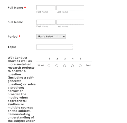 Research Evaluation Form Template | Jotform