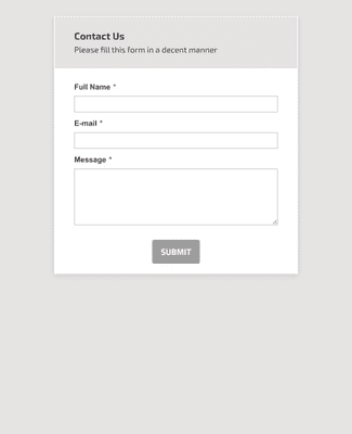 Contact Form with Fancy Header and Footer Form Template | Jotform