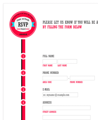 Responsive RSVP Form Template | Jotform