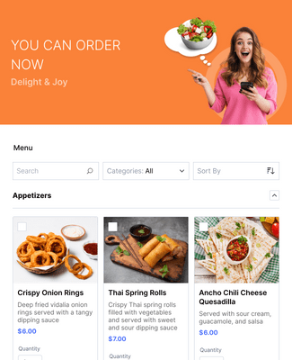 Food Store Order Form Template | Jotform