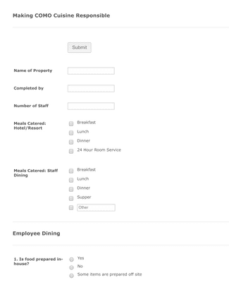 Restaurant Service Standards Survey Form Template | Jotform