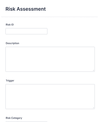 Risk Assessment Form Template | Jotform