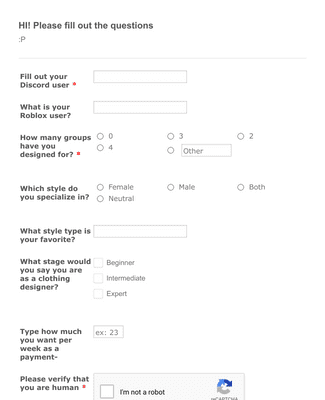 Roblox group Form Template | Jotform