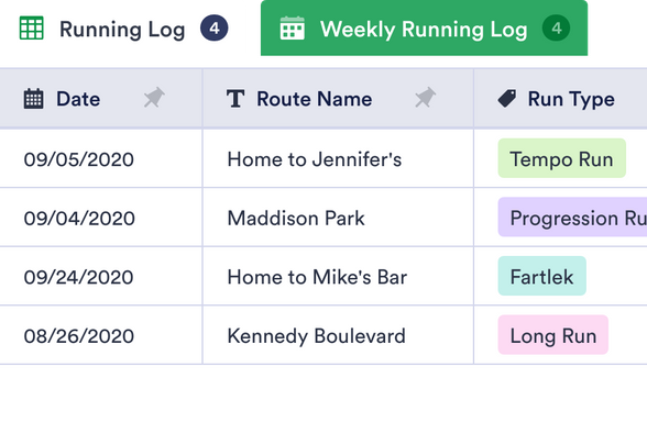 Planilhas para Registro | JotForm Tables