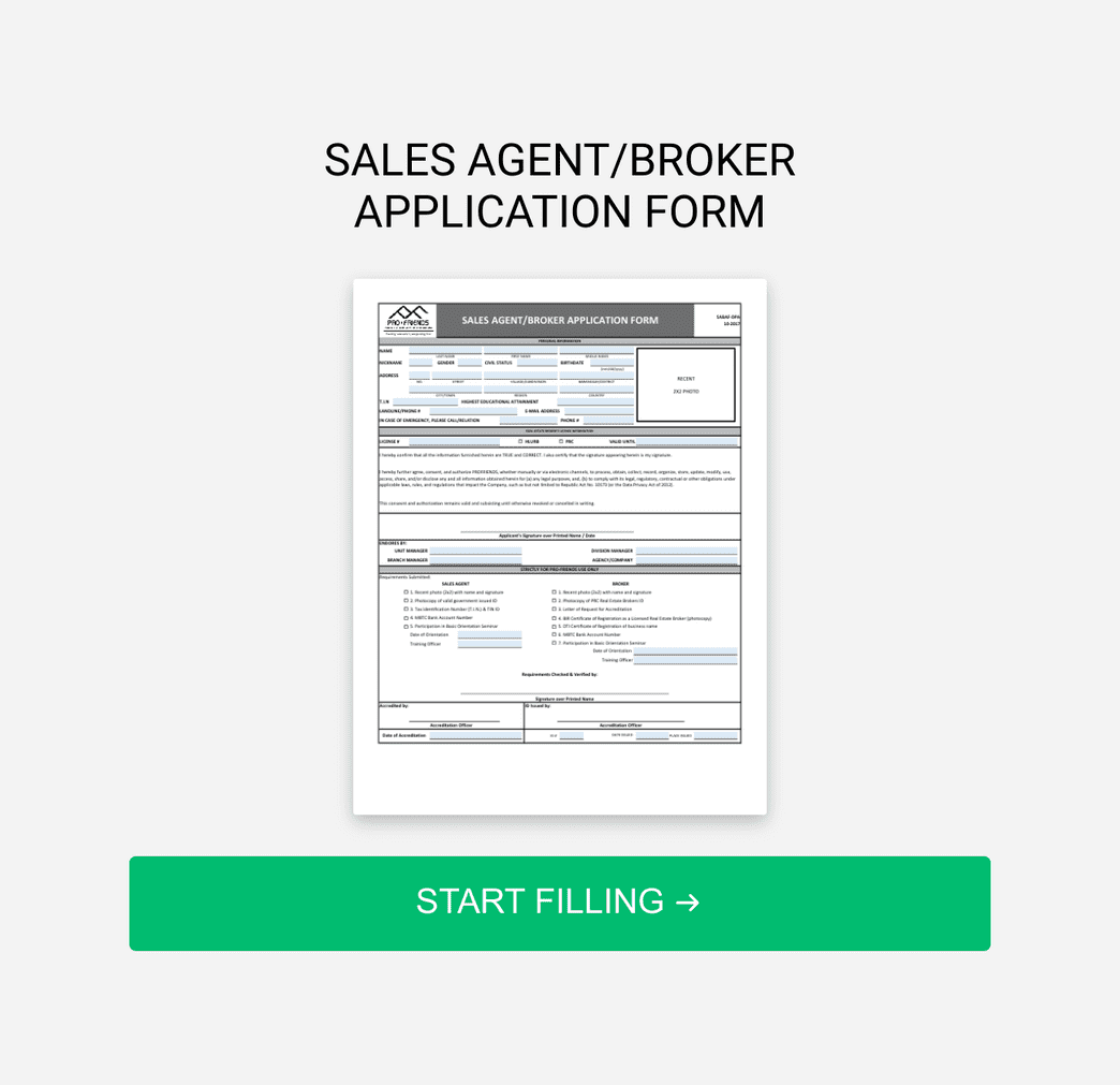 SALES AGENT/BROKER APPLICATION Form Template | Jotform