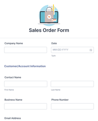 Sales Order Form Template | Jotform