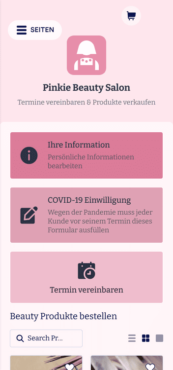 Salon App Vorlage Vorlage | Jotform
