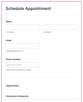 Salon Appointment Form Template | Jotform