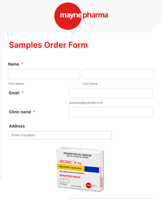 Samples Order Form_H&D Form Template | Jotform