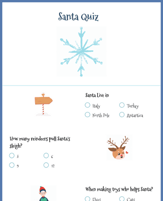 Santa Quiz Form Template | Jotform