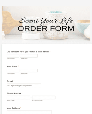 Scent Order Form Template | Jotform
