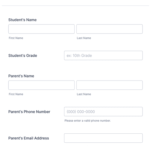 School Absence Form Template | Jotform