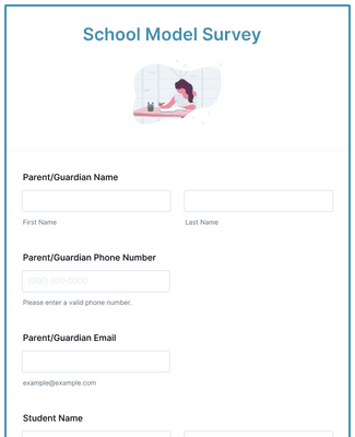 School Model Survey Form Template | Jotform